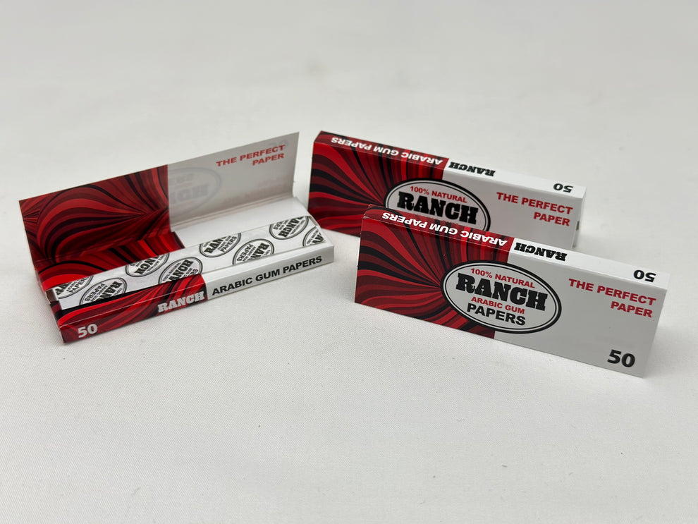 3 X booklets Ranch Arabic Gum Cigarette Rolling Papers. Total 3 Bookle ...